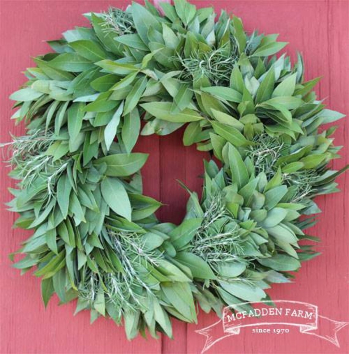Bay Leaf Wreath With Rosemary - Etsy