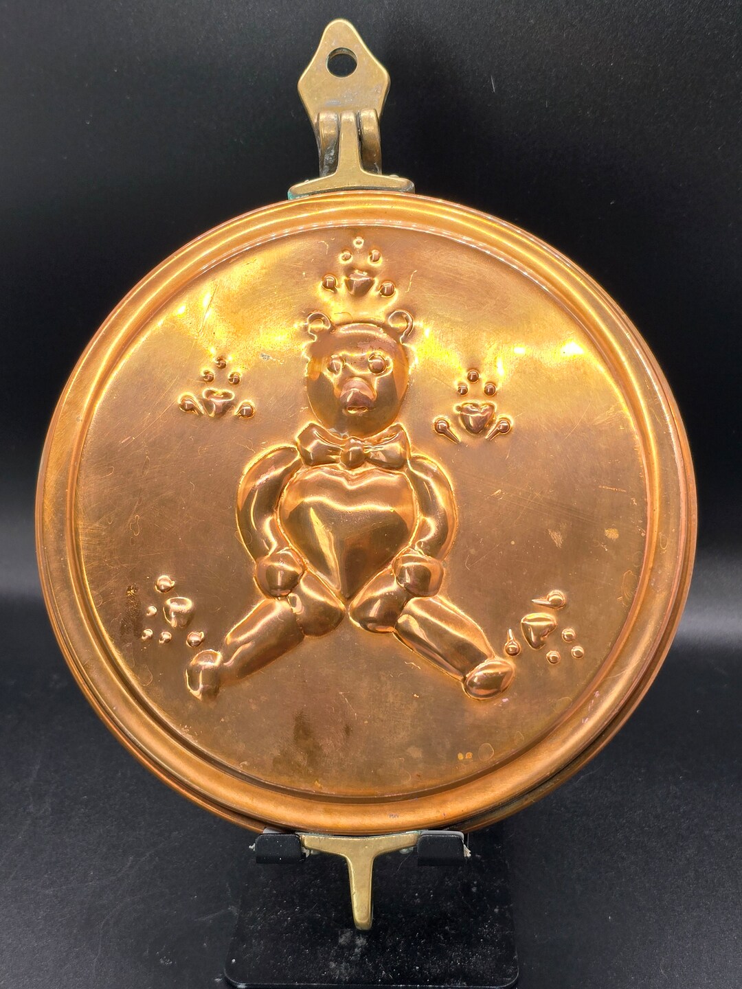 Copper and Brass Key Hanger - Teddy Bear - Etsy