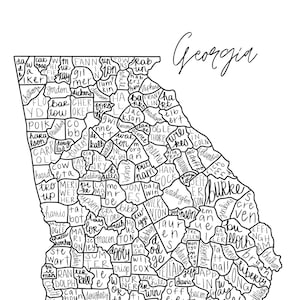 georgia produce maps coloring pages