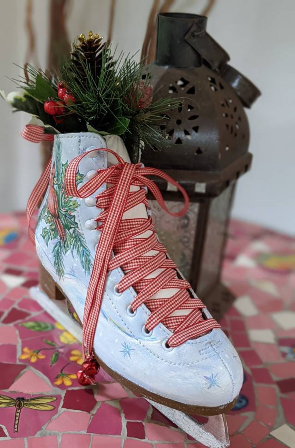 Snowman Skate Holiday Skate Christmas Decoration Christmas - Etsy