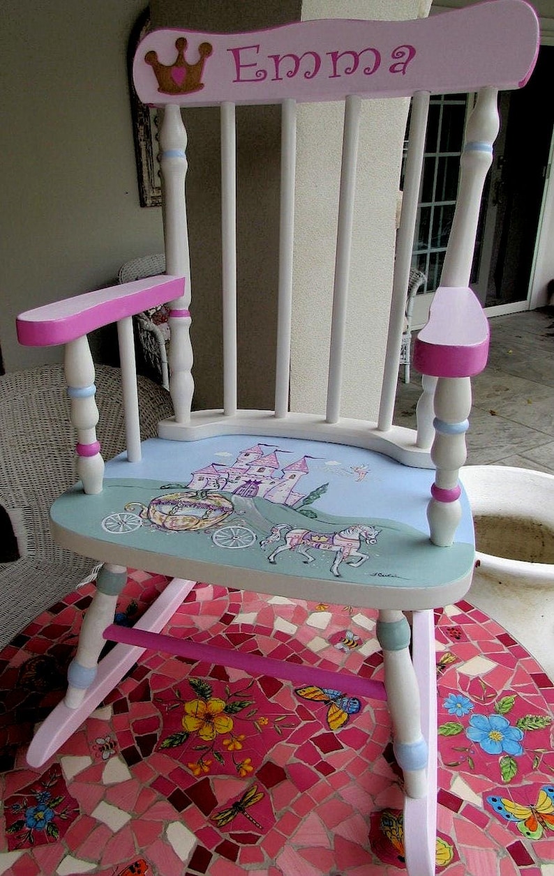 Girls Princess Rocking Chair,nursery Furniture,fairy Tale-rocker,girls ...