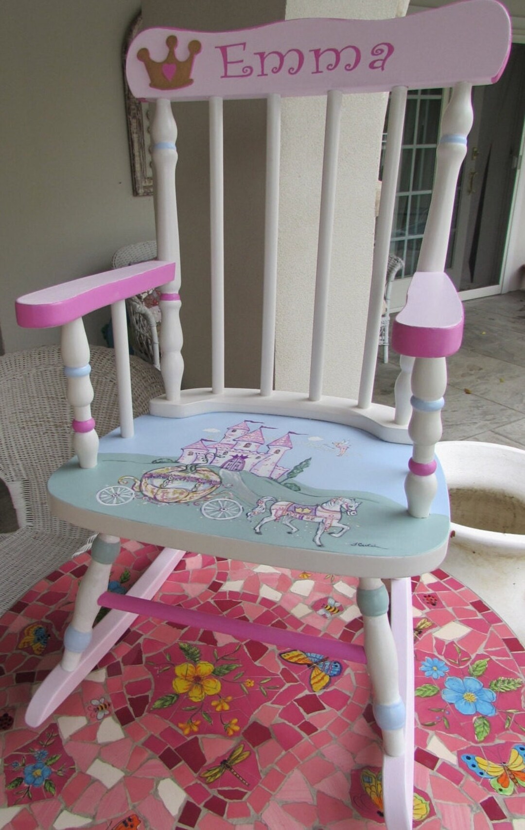 Girls Princess Rocking Chair,nursery Furniture,fairy Tale-rocker,girls ...