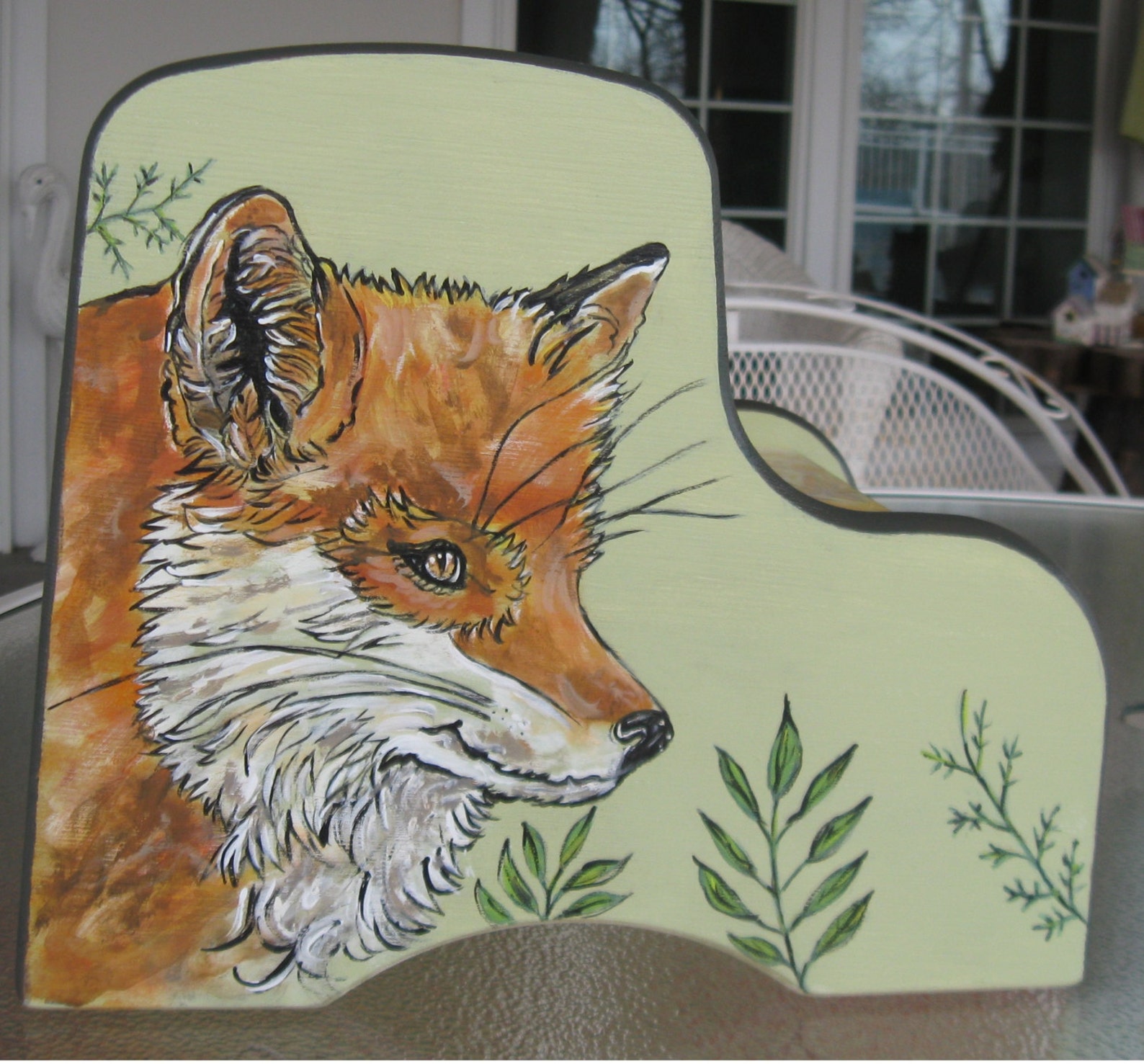 Children's Hand Painted Fox Step Stool Wildlife-animal - Etsy