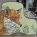 Children's Hand Painted Fox Step Stool, Wildlife-animal Stool for Kids ...