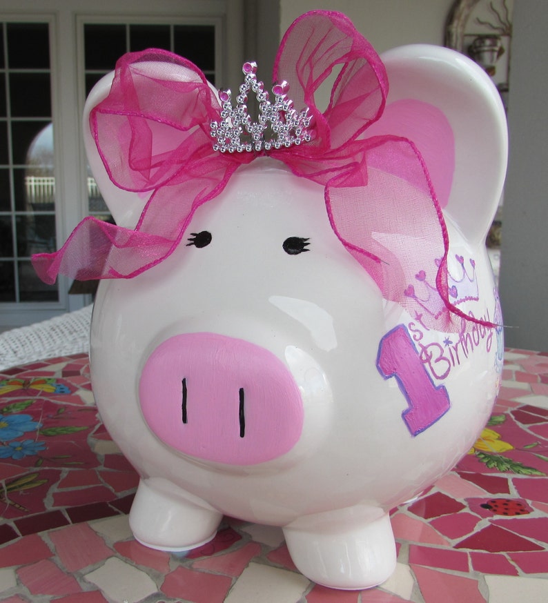 Large-Princess-Piggy-BankPersonalized-Piggy-BanksGirls-Piggy | Etsy