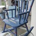 Painted Nautical Rocker,nautical Lighthouse Rocker, Sail Boat Rocking ...
