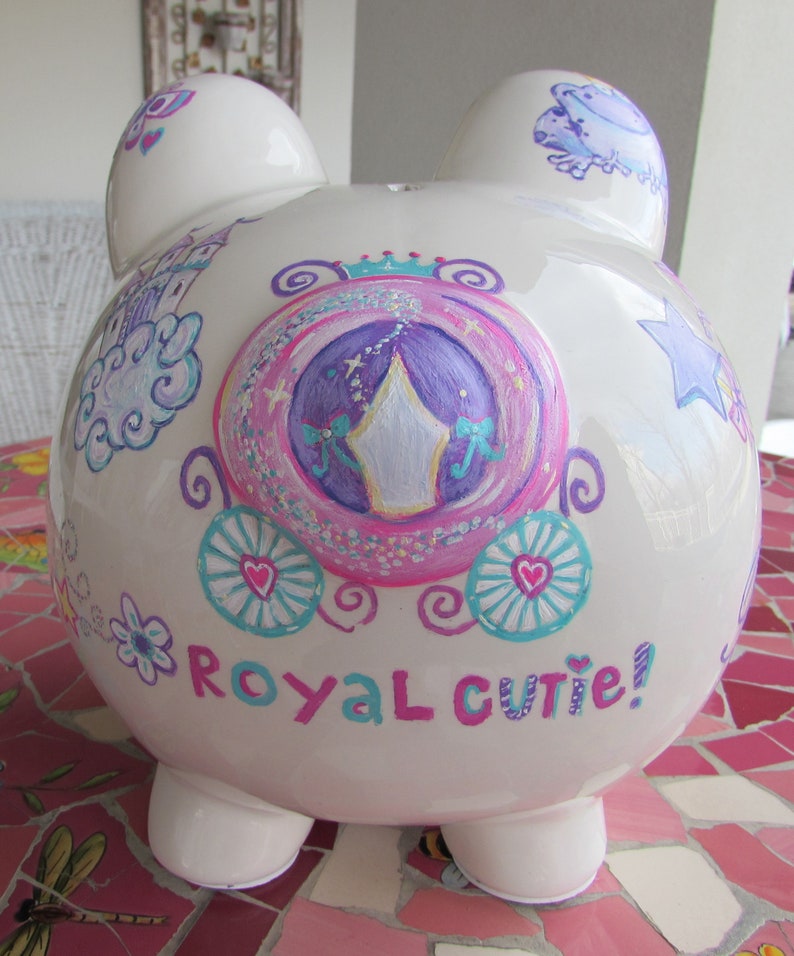 Large-Princess-Piggy-BankPersonalized-Piggy-BanksGirls-Piggy | Etsy