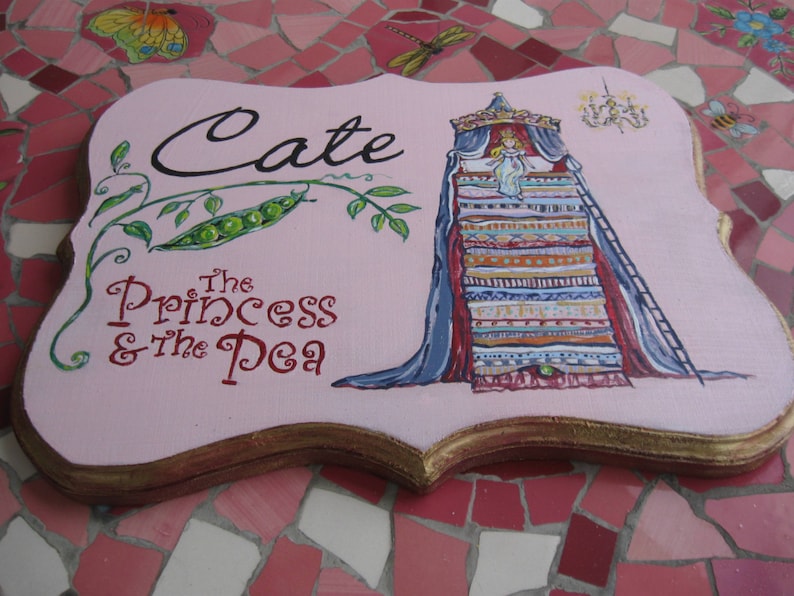 Custom Princess Hand Painted Name Plaque Fairy Tale Name | Etsy