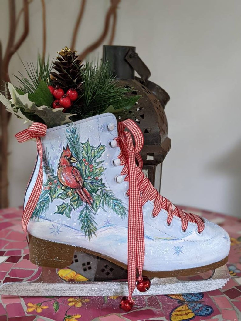 Snowman Skate Holiday Skate Christmas Decoration Christmas - Etsy