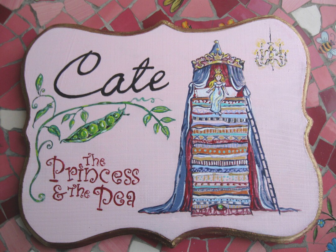 Custom Princess Hand Painted Name Plaque, Fairy Tale Name Plaques ...