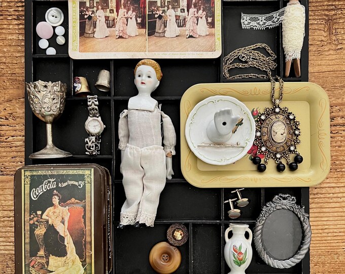 Vintage Lot of Estate Sale Finds-mix Media Art-eclectic Collection - Etsy