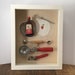 VINTAGE KITCHEN 11x14 White Shadow Box Filled With VTG Kitchen Utensils ...