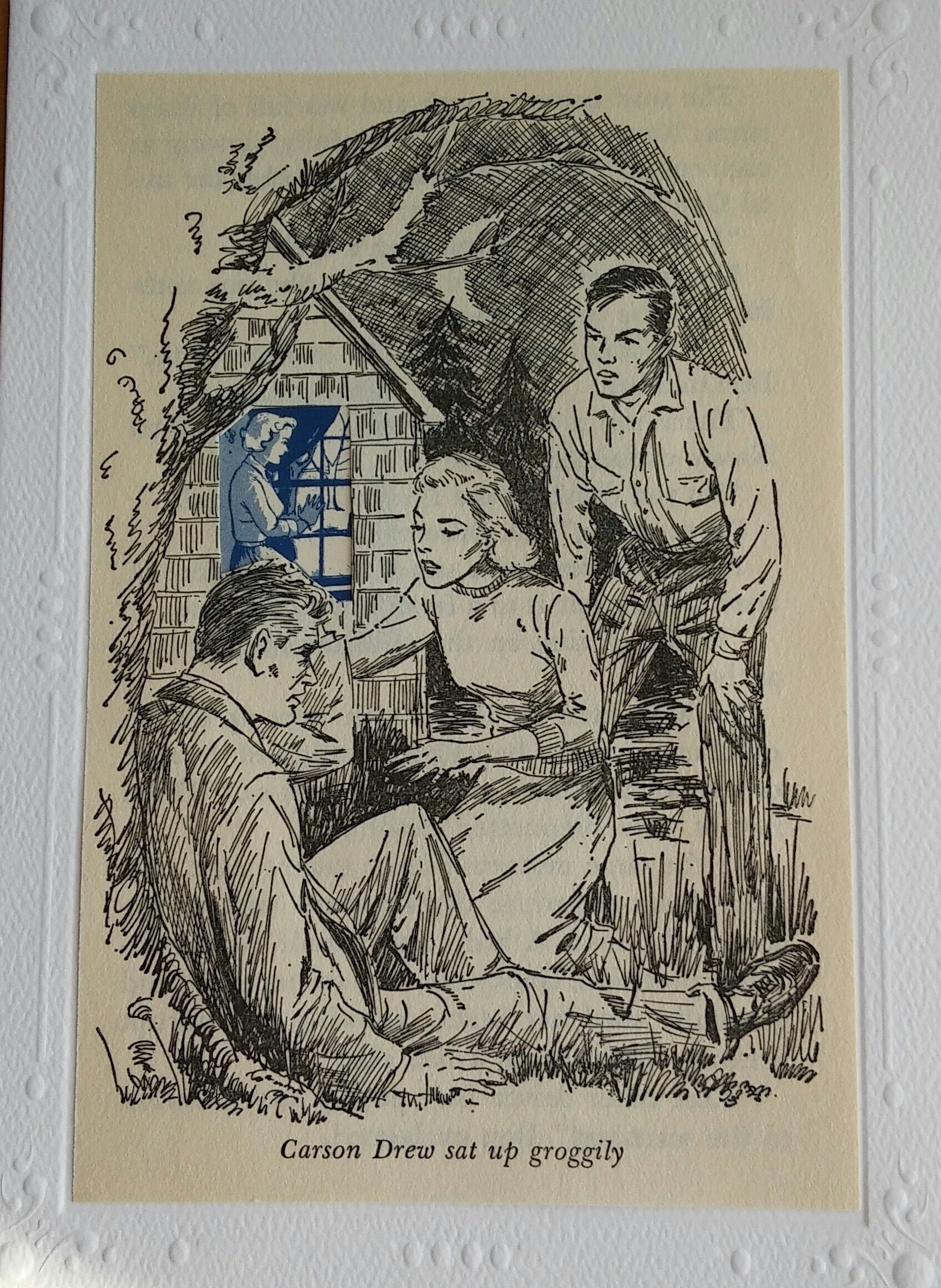 Paper & Party Supplies Paper Greeting Cards Moss Sod Ghost...Handmade ...