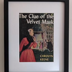 Nancy Drew Framed Book Cover, the Clue of the Velvet Mask - Etsy
