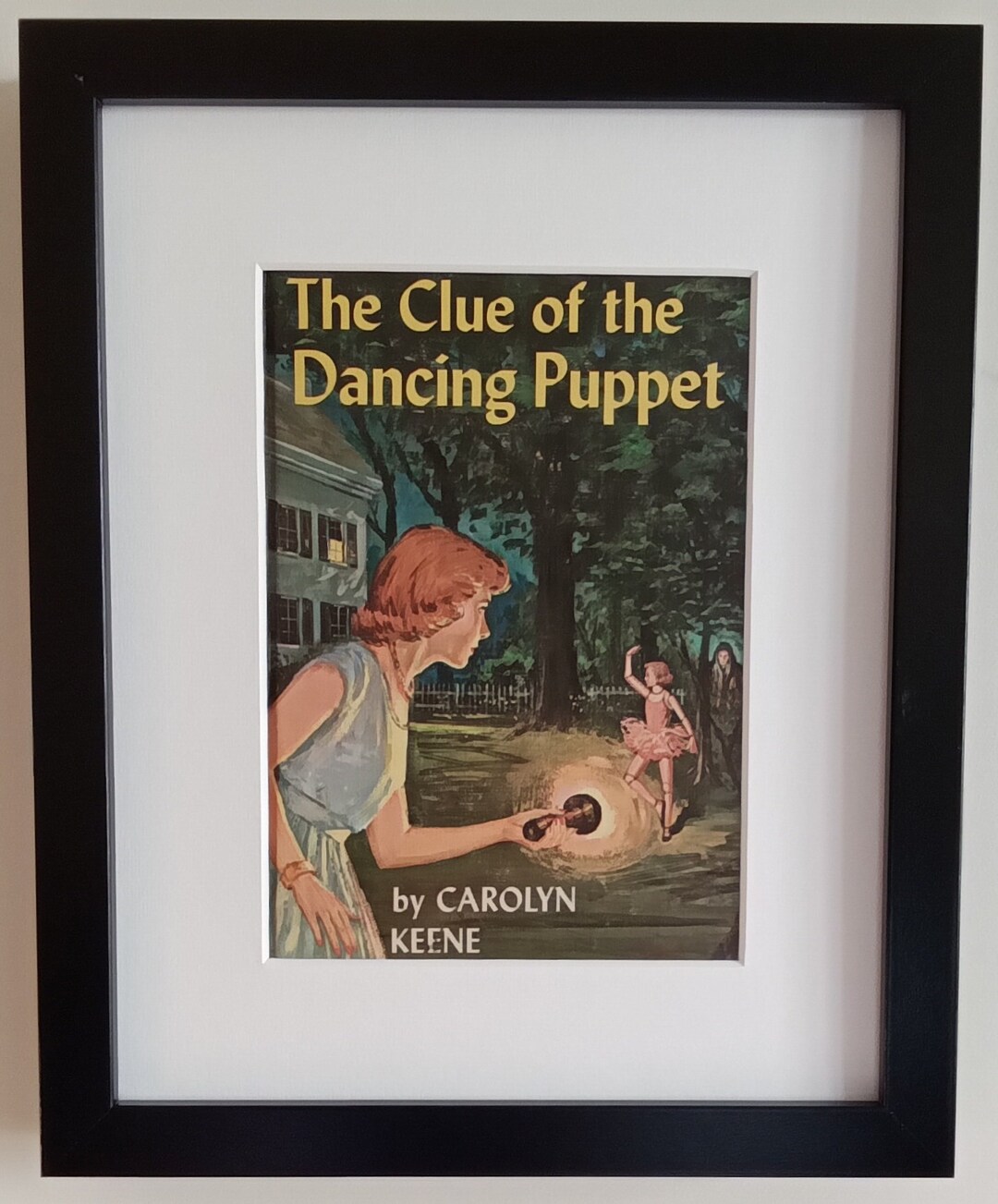 Nancy Drew Framed Book Cover, the Clue of the Dancing Puppet - Etsy