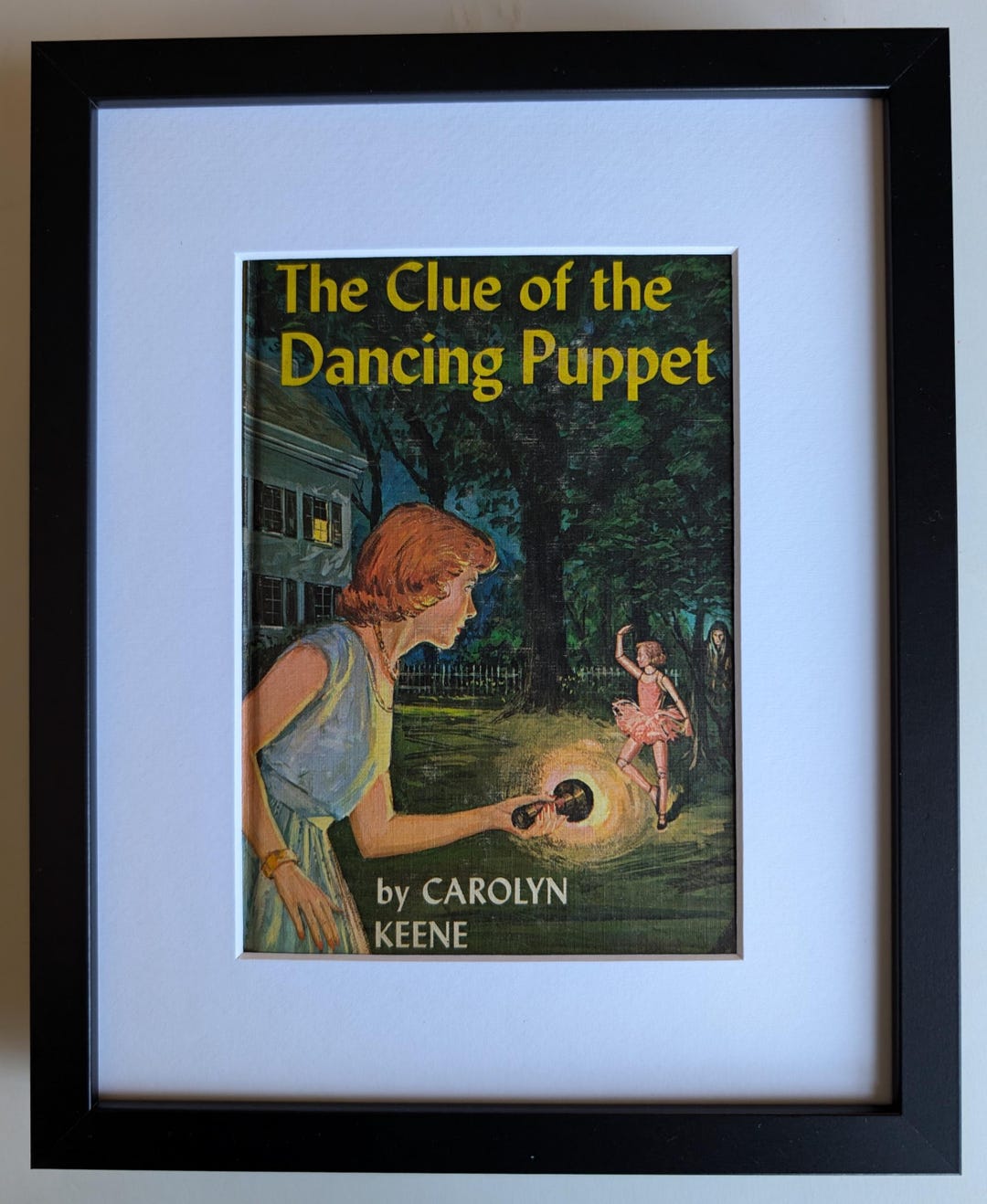 Nancy Drew Framed Book Cover, the Clue of the Dancing Puppet - Etsy