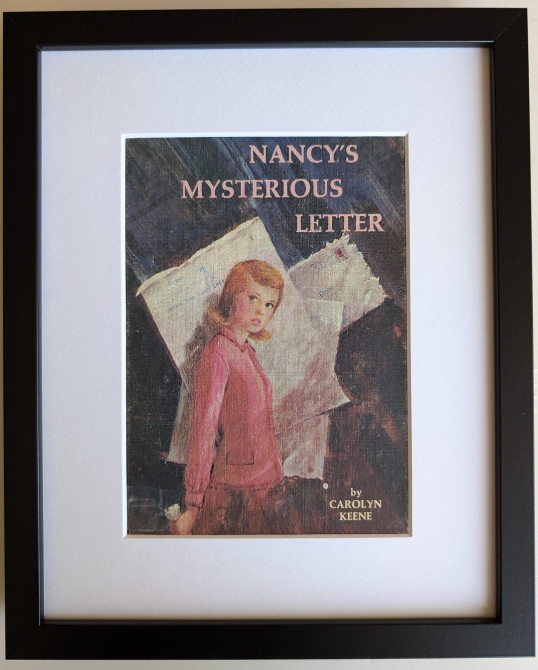 Nancy Drew Framed Book Cover, Nancy's Mysterious Letter - Etsy