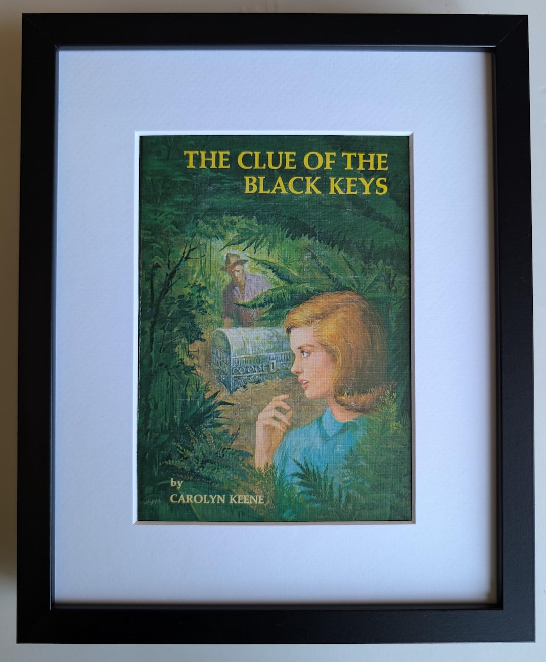 Nancy Drew Framed Book Cover, the Clue of the Black Keys - Etsy