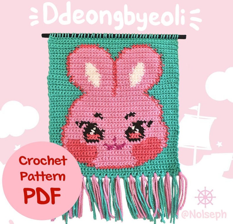 Crochet Pattern Aniteez Ddeongbyeoli Seonghwa ATEEZ Tapestry Graph - Etsy