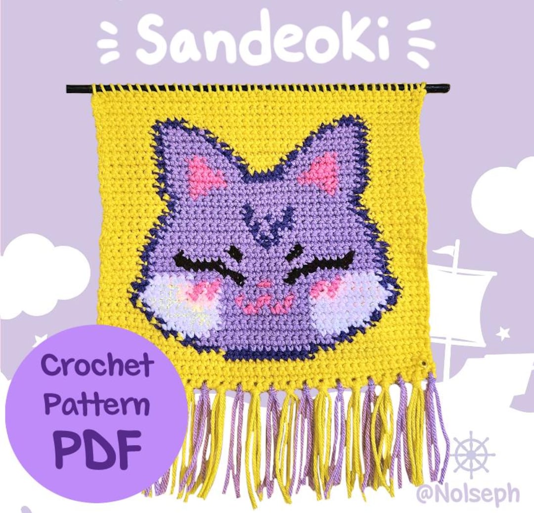 Crochet Pattern Aniteez Sandeoki Choi San ATEEZ Tapestry Graph - Etsy