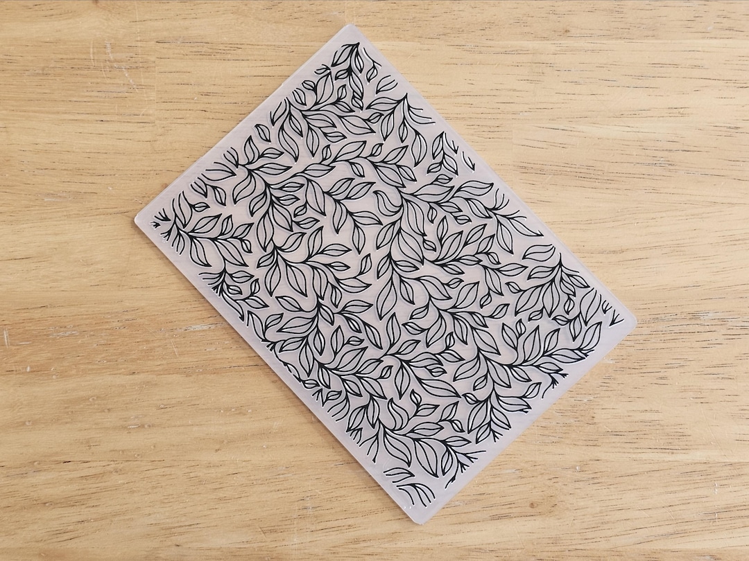 Leaf Embossing Folder for Cardmaking & Scrapbooking: Botanical Leafy ...