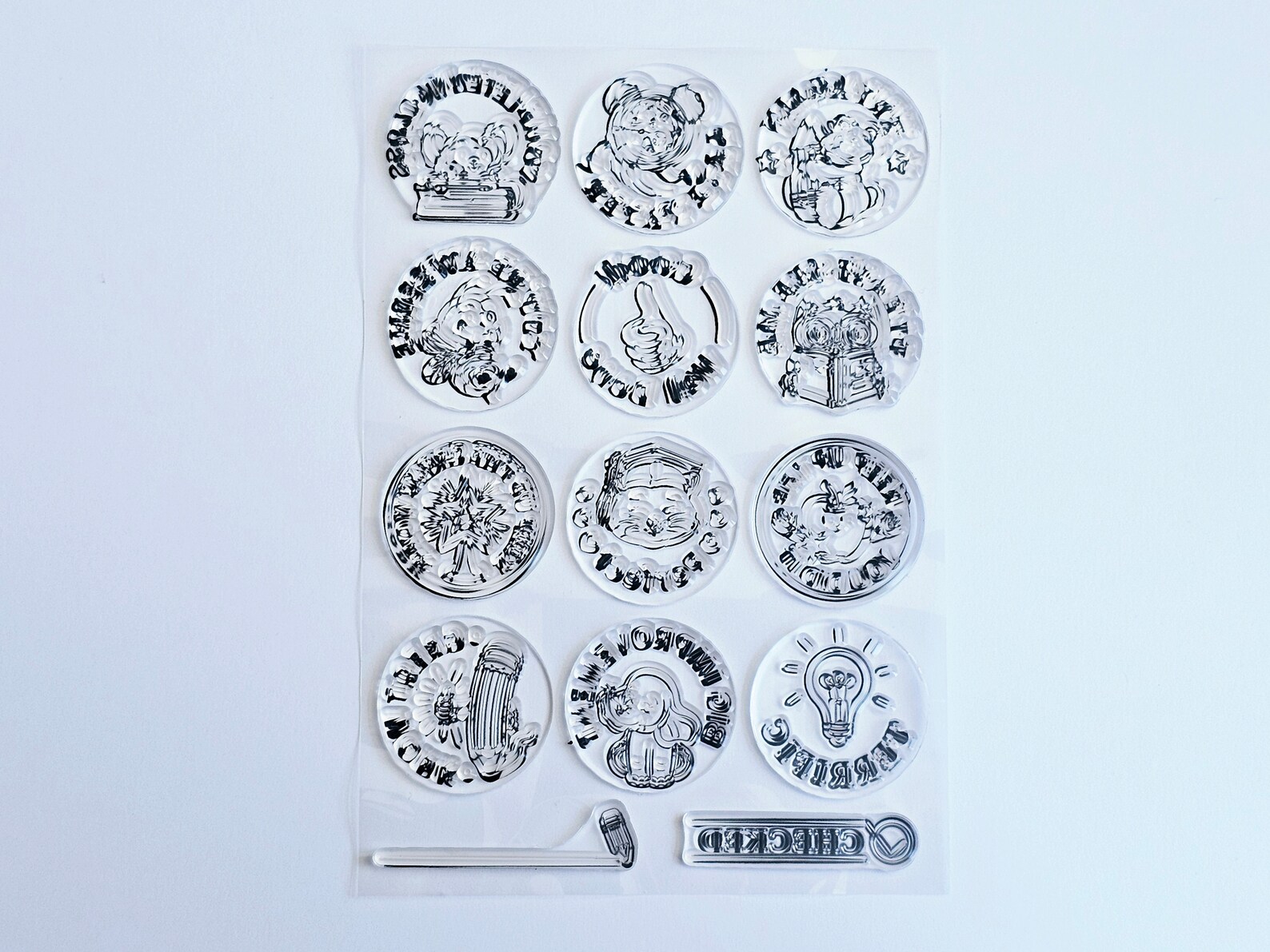 Teacher Grading Stamps: Clear Stamp Set for High School Teacher ...