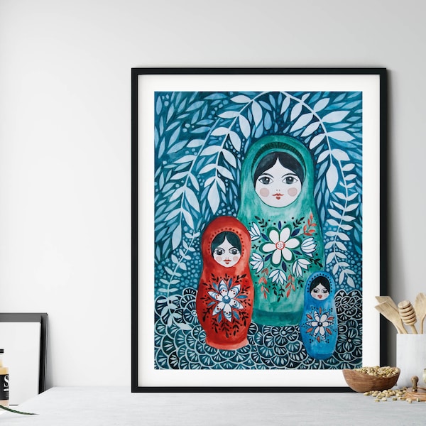 Matryoshka Print - Etsy