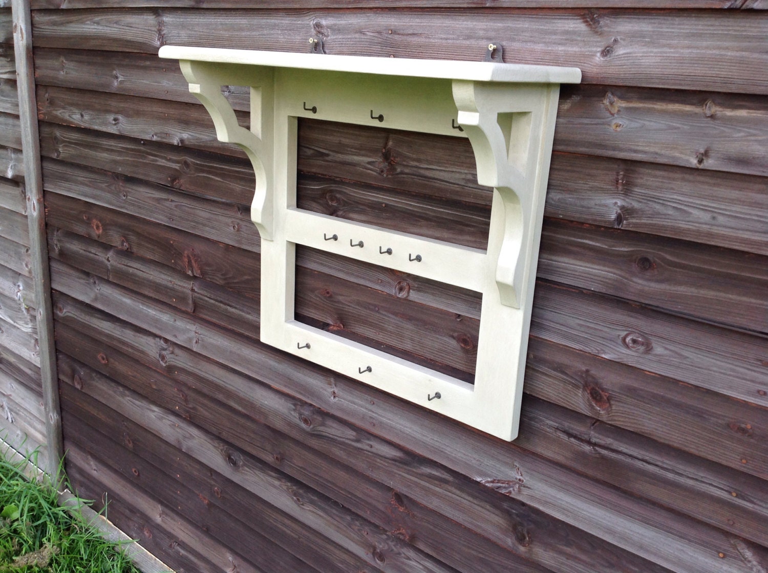 Victorian Style Painted Kitchen Utensil Rack With Top Shelf - Etsy UK