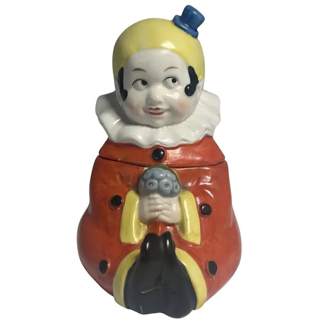 Art Deco Lusterware Pierrot Clown Inkwell Rare FREE SHIPPING - Etsy