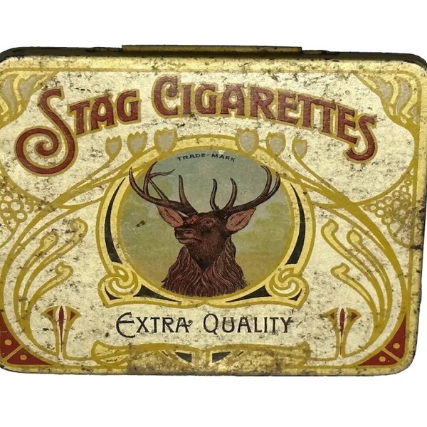 Antique Tobacco Tin - Etsy