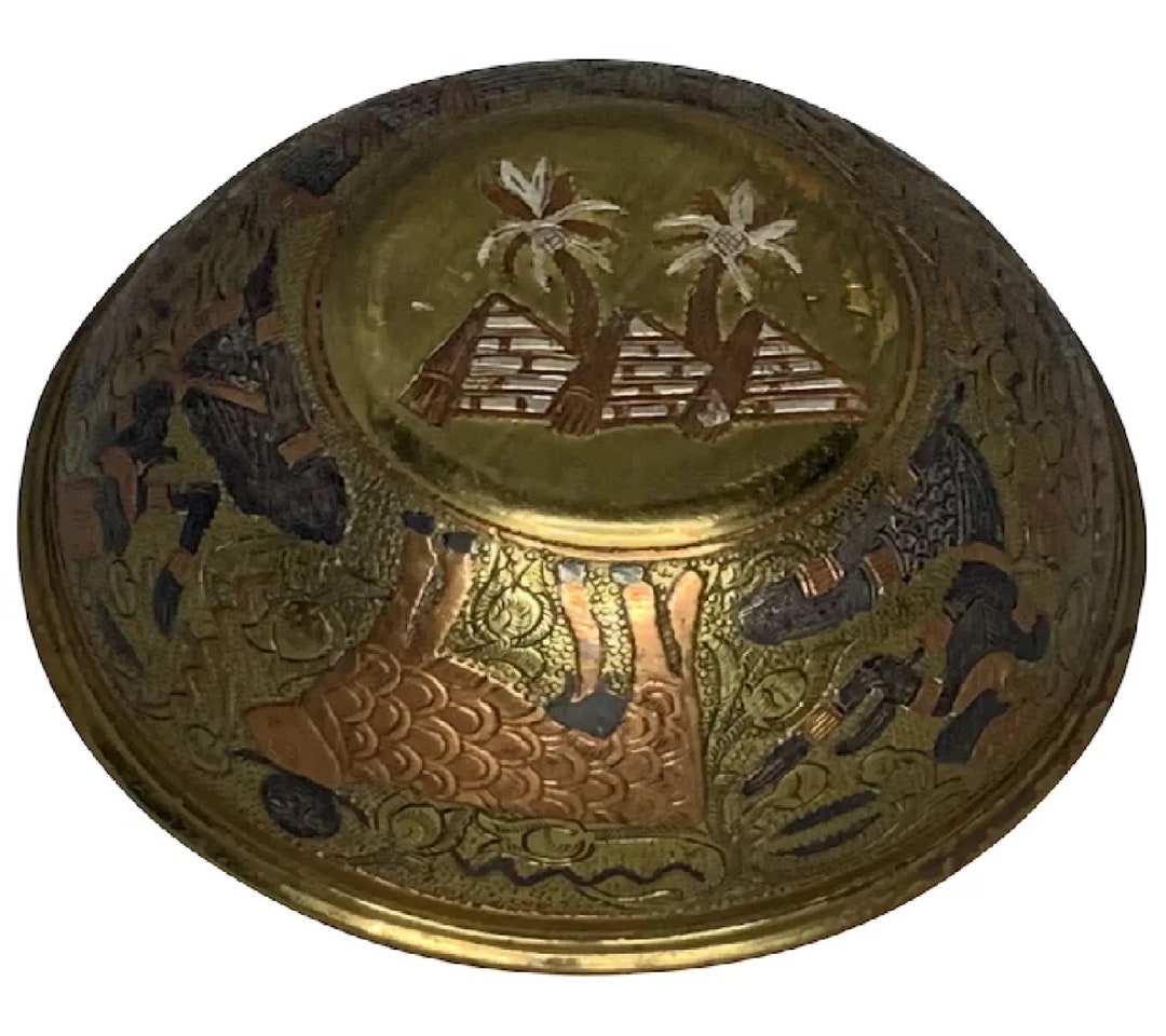 Cairo Ware Mixed Metals Bowl FREE SHIPPING! - Etsy