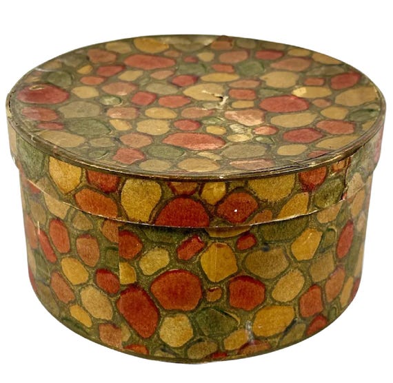 Antique Wallpaper Band Box FREE SHIPPING! - Gem