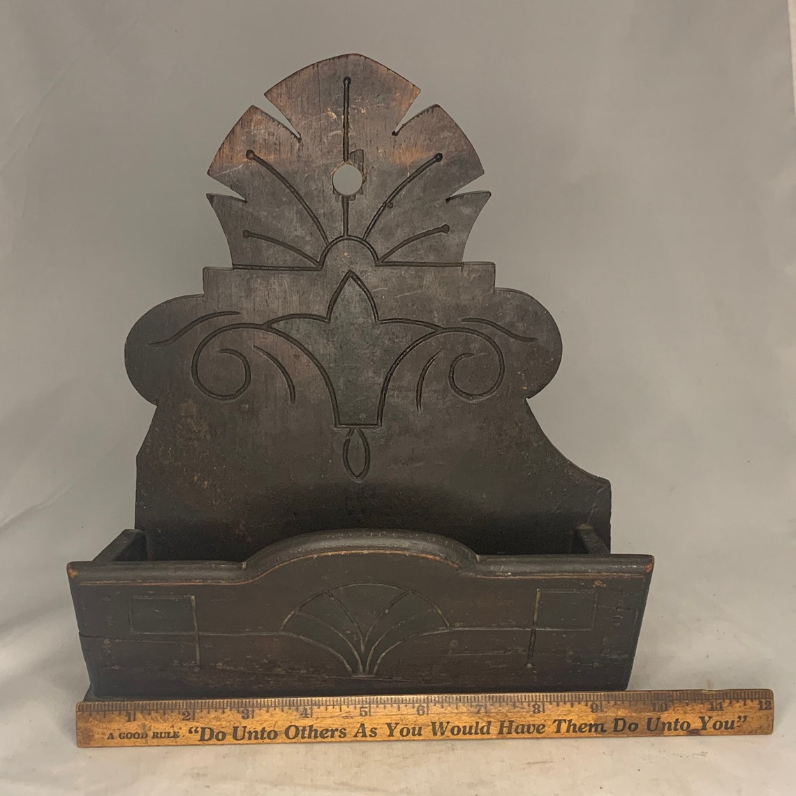 19th Century Primitive Candle Wall Box FREE SHIPPING - Etsy