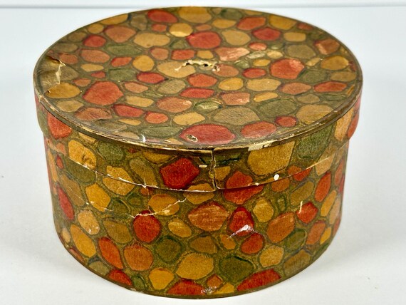 Antique Wallpaper Band Box FREE SHIPPING! - Gem