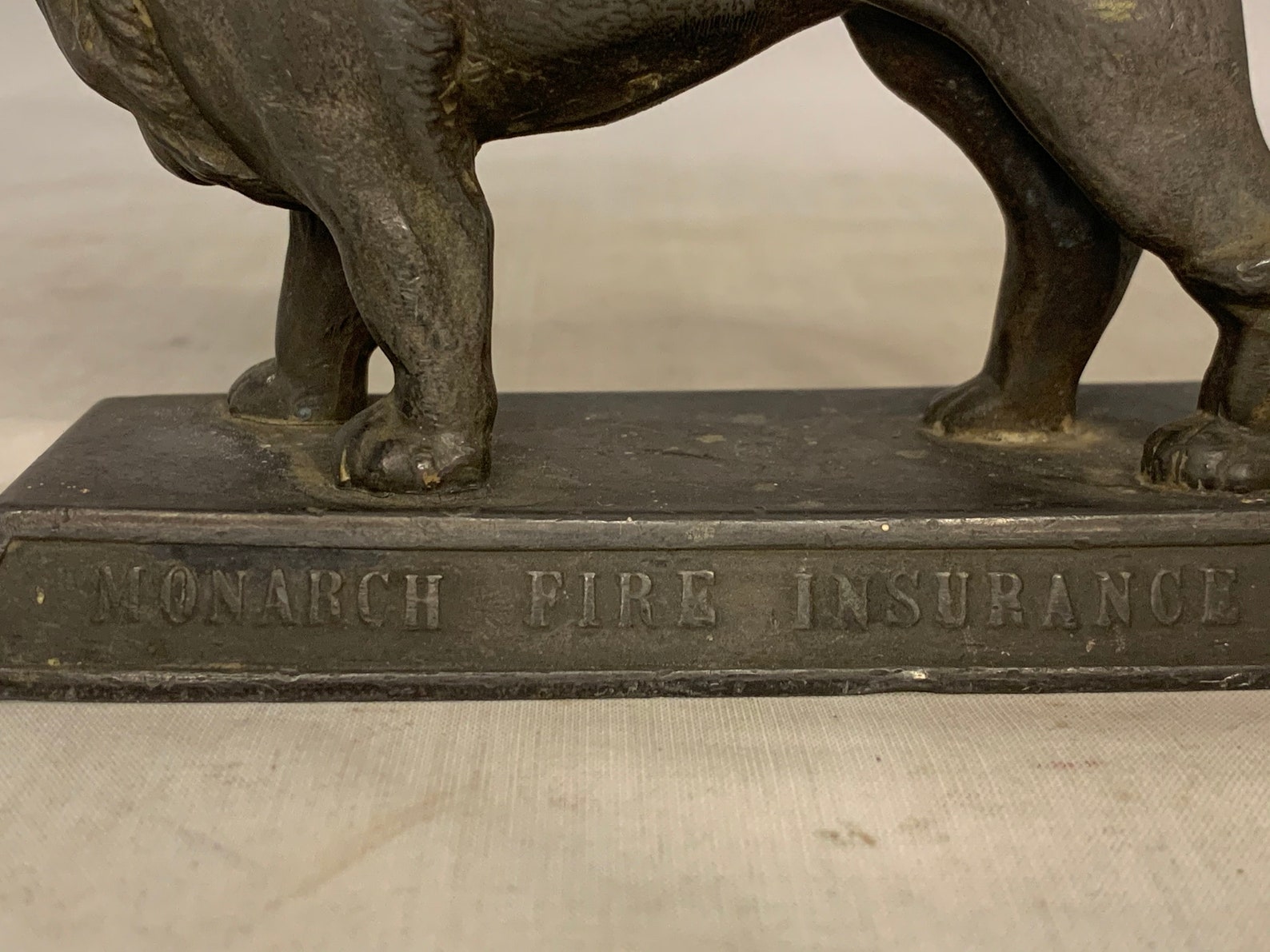 Monarch Fire Insurance Co. Lion Paperweight C. 1930s RARE | Etsy