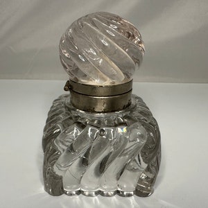 Victorian Swirled Glass Large Inkwell FREE SHIPPING! - Etsy