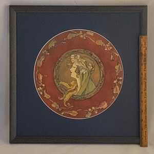 Original Art Nouveau Mucha Style Portrait Painting FREE SHIPPING - Etsy