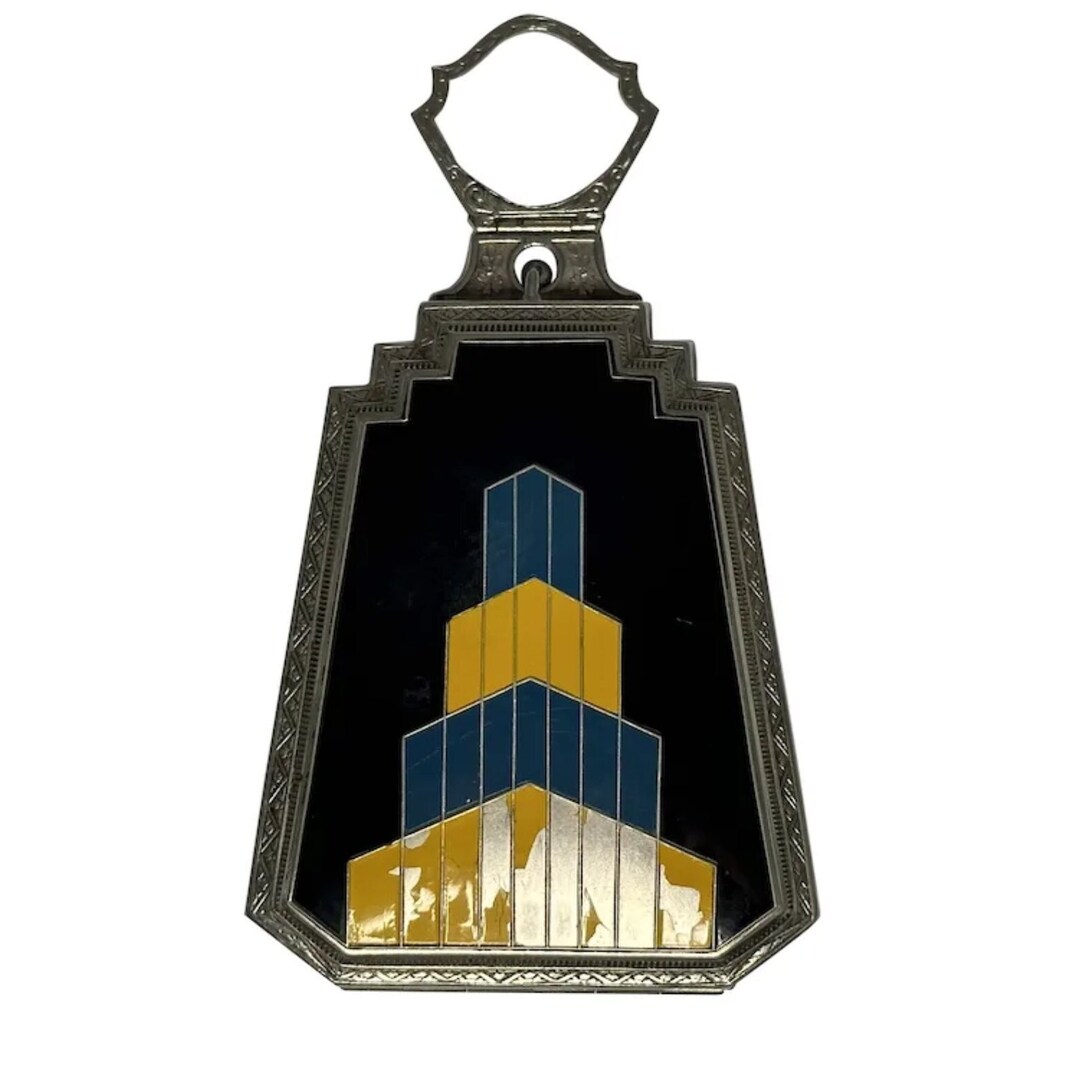 Art Deco Evans Skyscraper Enamel Compact FREE SHIPPING! - Etsy