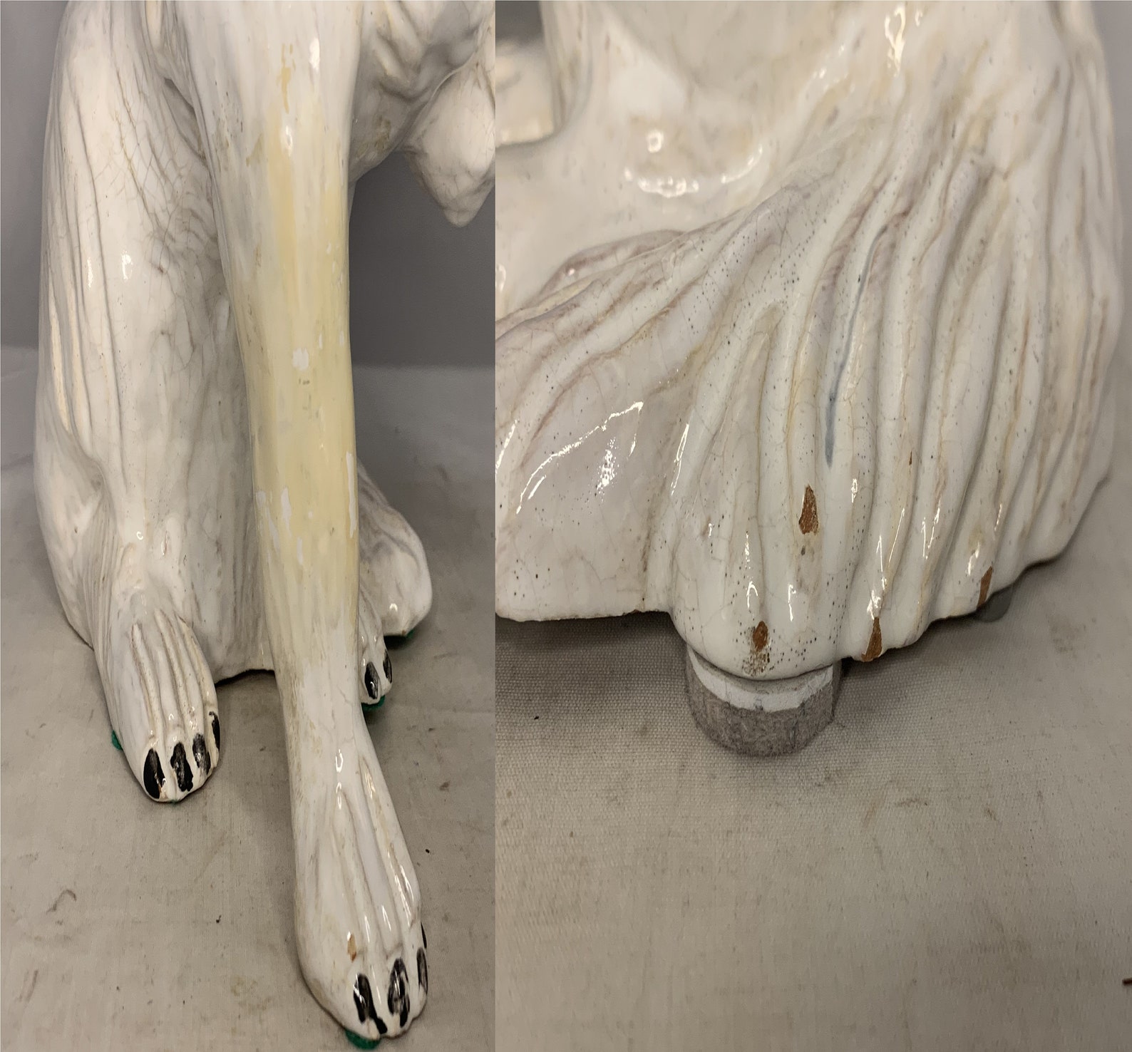 Italian Terracotta Dog Statue C. 1960s FREE SHIPPING | Etsy