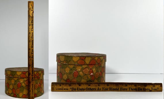 Antique Wallpaper Band Box FREE SHIPPING! - Gem
