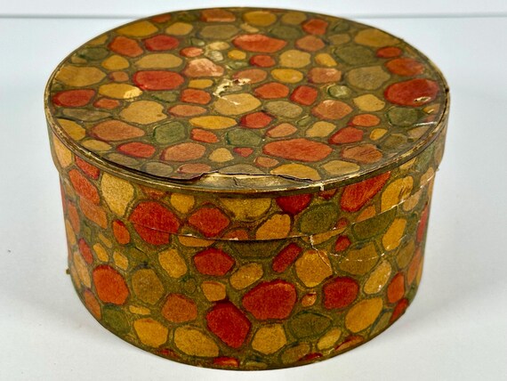 Antique Wallpaper Band Box FREE SHIPPING! - Gem