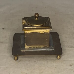 Arts & Crafts Bradley and Hubbard Brass Inkwell - Etsy