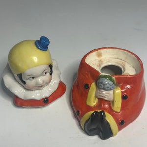 Art Deco Lusterware Pierrot Clown Inkwell Rare FREE SHIPPING - Etsy