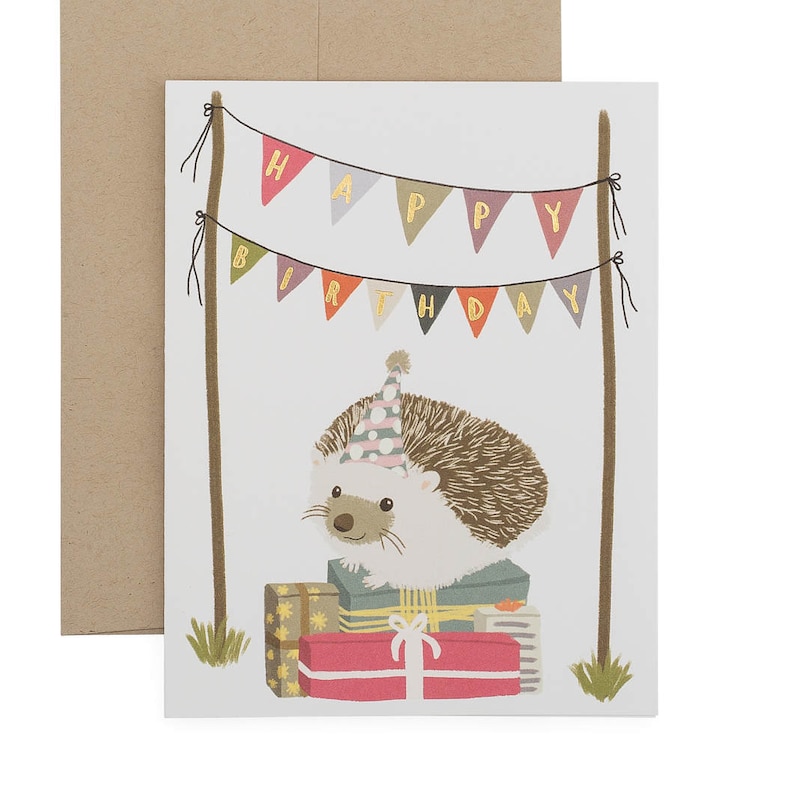 Hedgehog Cards - Etsy