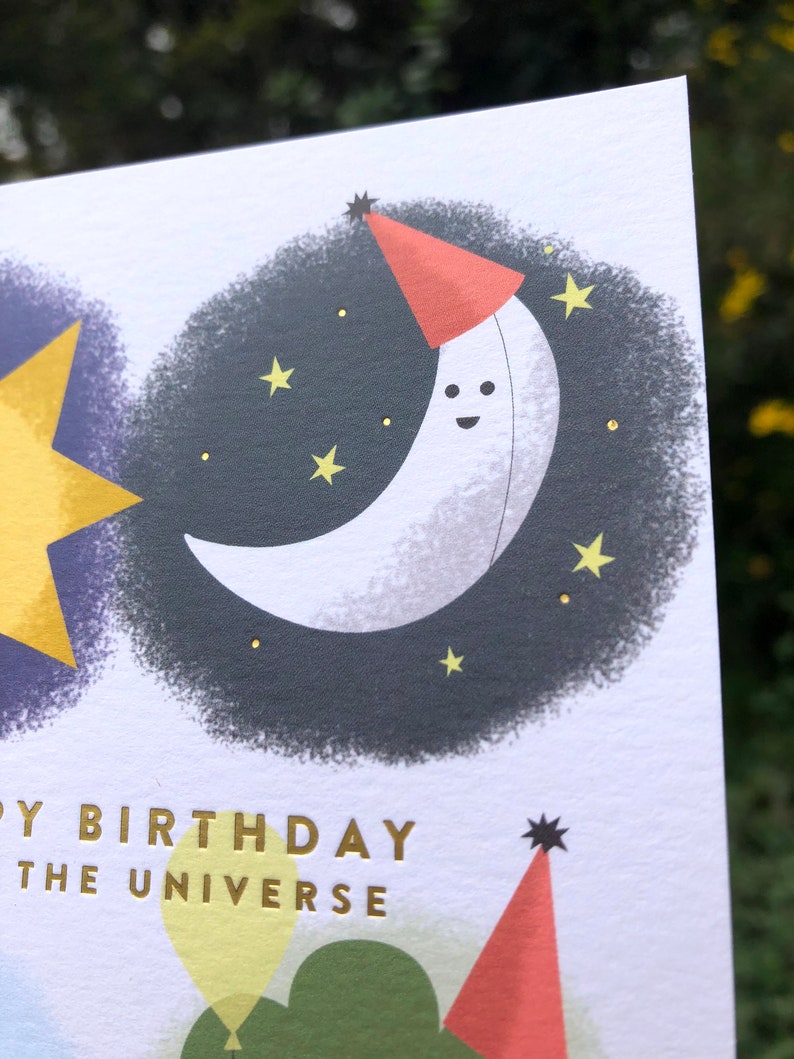 Happy Birthday From the Universe Birthday Card - Etsy