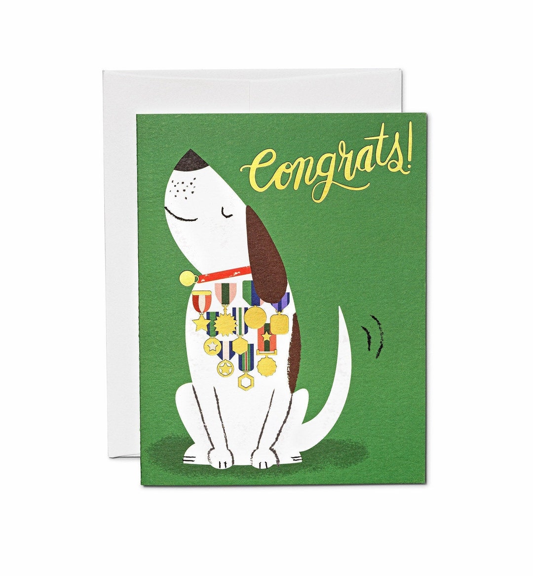 Congrats! Happy Dog Card - Etsy