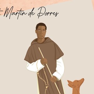 St. MARTIN DE PORRES - Catholic Saint Art Print - Digital Download ...