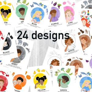 24 AUSLAN COLOUR POSTERS- Northern and Southern - Printable Sign ...