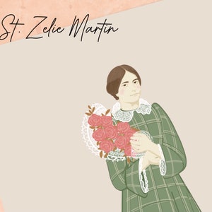 ST ZELIE MARTIN - Catholic Saint Art Print - Digital Download ...