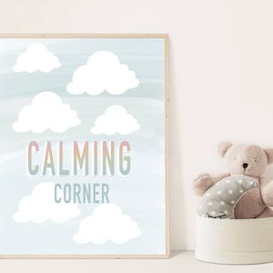 CALMING CORNER POSTER Printable Stretching, Breathing, Yoga ...